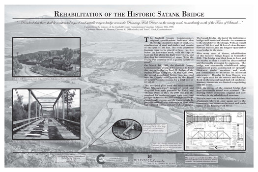 Renovation complete of 111-year old Satank Bridge – Garfield County ...